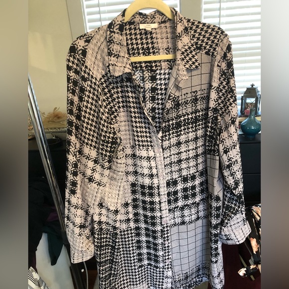 Como Vintage | Tops | Button Down Tunic | Poshmark